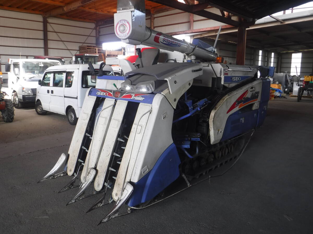 Yahoo!オークション - イセキ コンバイン HFG 447G 4条刈 47馬力 現状...