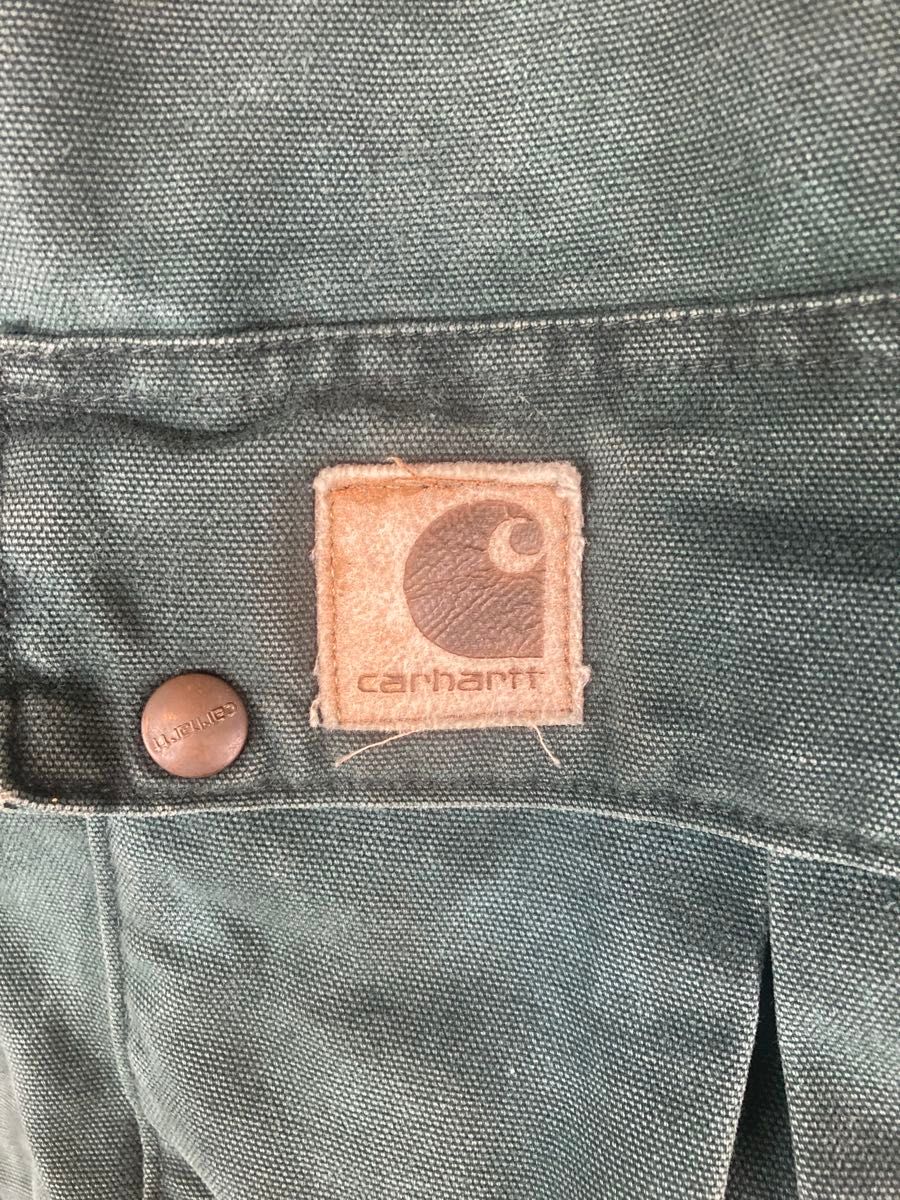 CARHARTT】カーハート 星タグ ダックコート USA製 希少グリーン CARHARTT】カーハート 星タグ ダックコート USA製 希少グリーン
