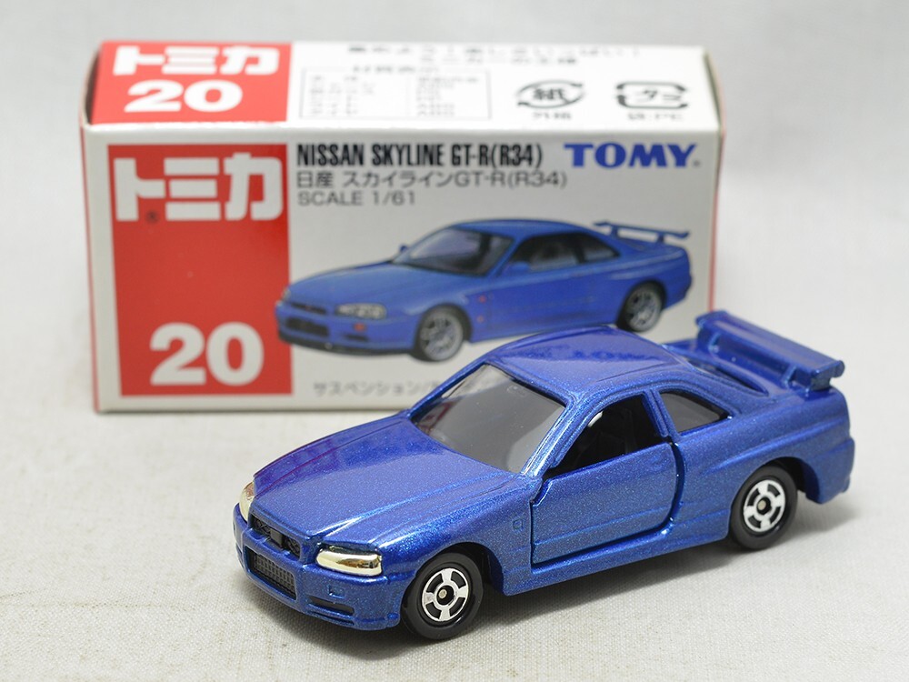 日本代購代標第一品牌【樂淘letao】－20-8 日産スカイラインGTR（R34） 絶版トミカ ※商品説明欄必読