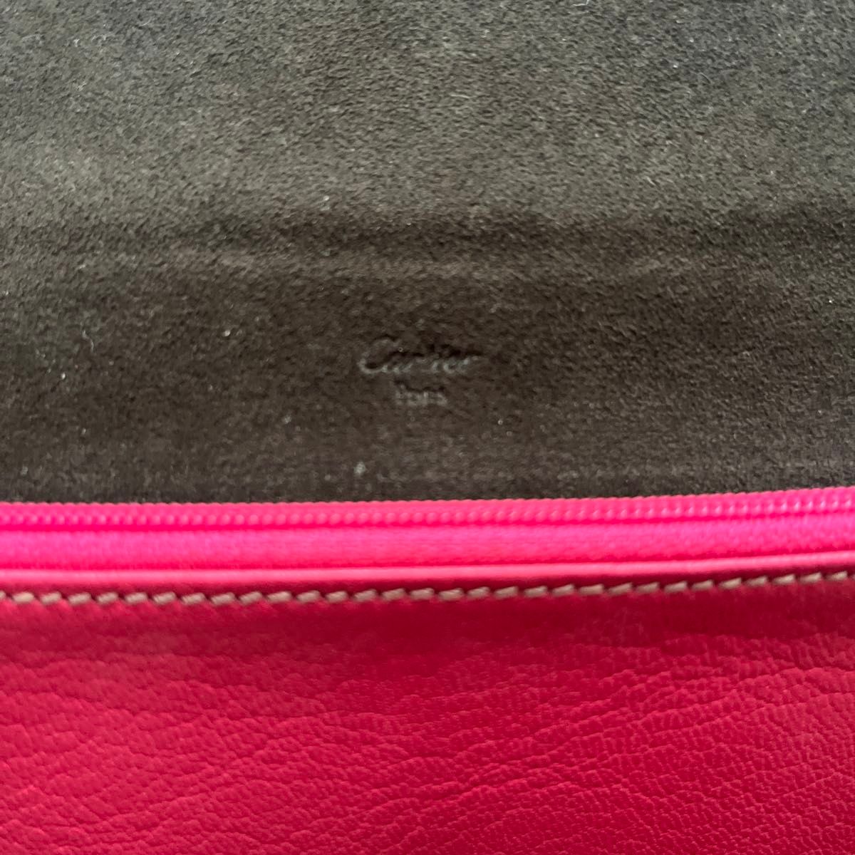 極美品】カルティエ 長財布 ファスナー付き 財布 コレクションレ 極美品】カルティエ 長財布 ファスナー付き 財布 コレクションレ