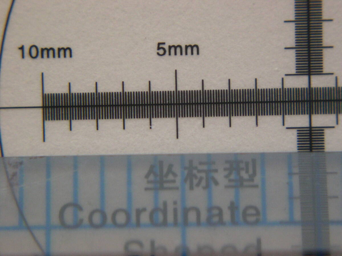 Yahoo!オークション - E481 精密スケール 0.1mmX0.1mm ルーペ拡大時の...