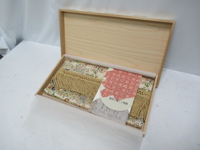 Yahoo オークション Kn742 織りセンター 織物 美術工芸品 テーブルセ