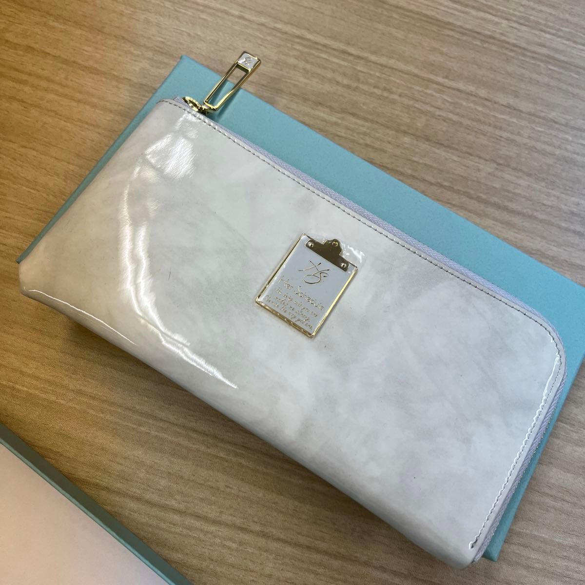 新品未使用品】Her Schedule ハースケジュール エナメル長財布 新品未使用品】Her Schedule ハースケジュール エナメル長財布
