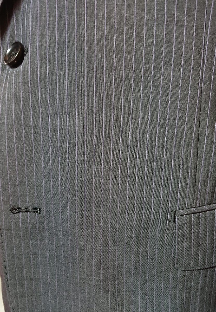 Yahoo!オークション - 送料無料 AB8(90) 春夏物2つ釦スーツ/ノータック...