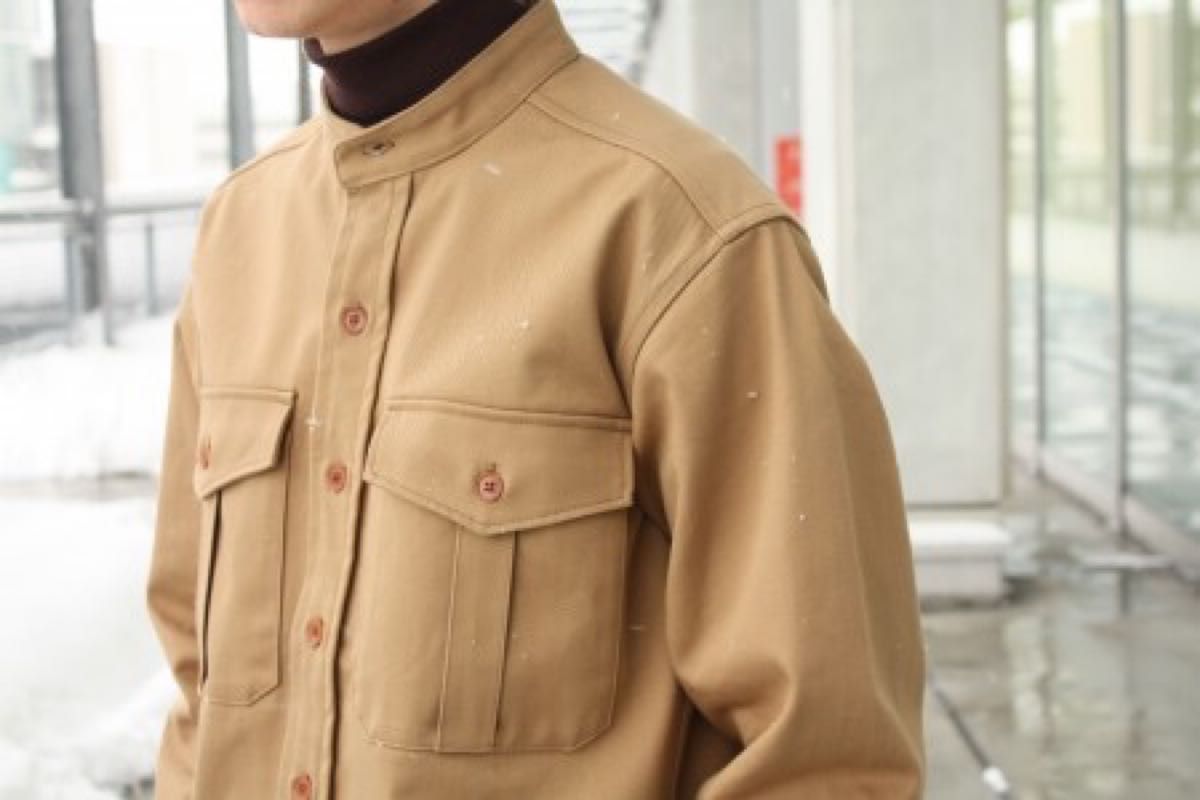 BONCOURA CPO SHIRTS バンドカラーシャツ ボンクラ 長袖 CPO BONCOURA CPO SHIRTS バンドカラーシャツ ボンクラ 長袖 CPO