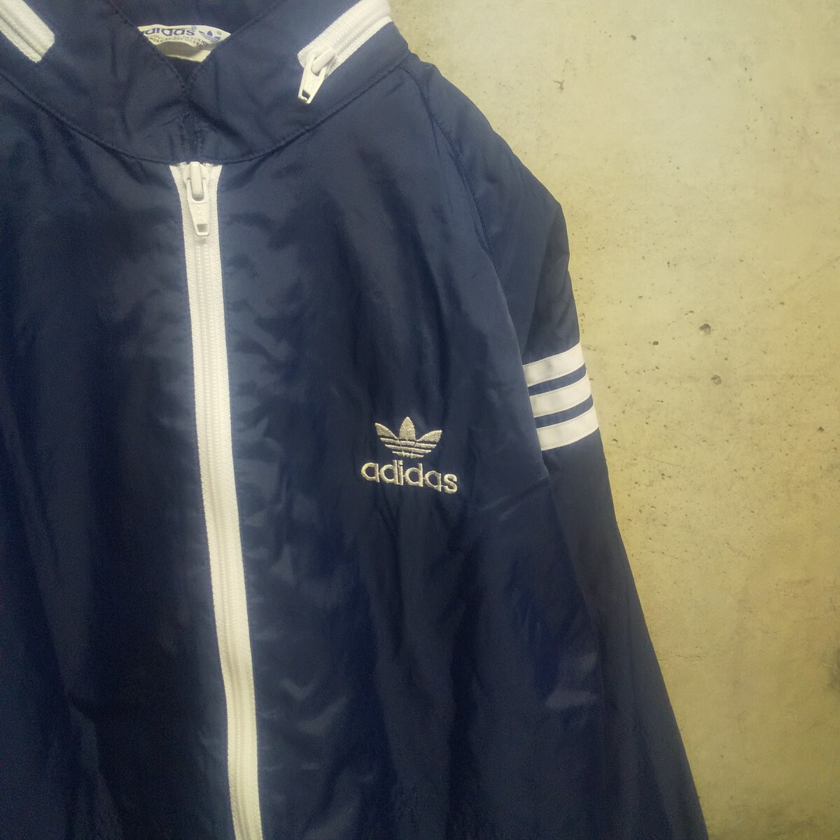 80s adidas / アディダス ナイロンジャケット デサント製 80s adidas / アディダス ナイロンジャケット デサント製