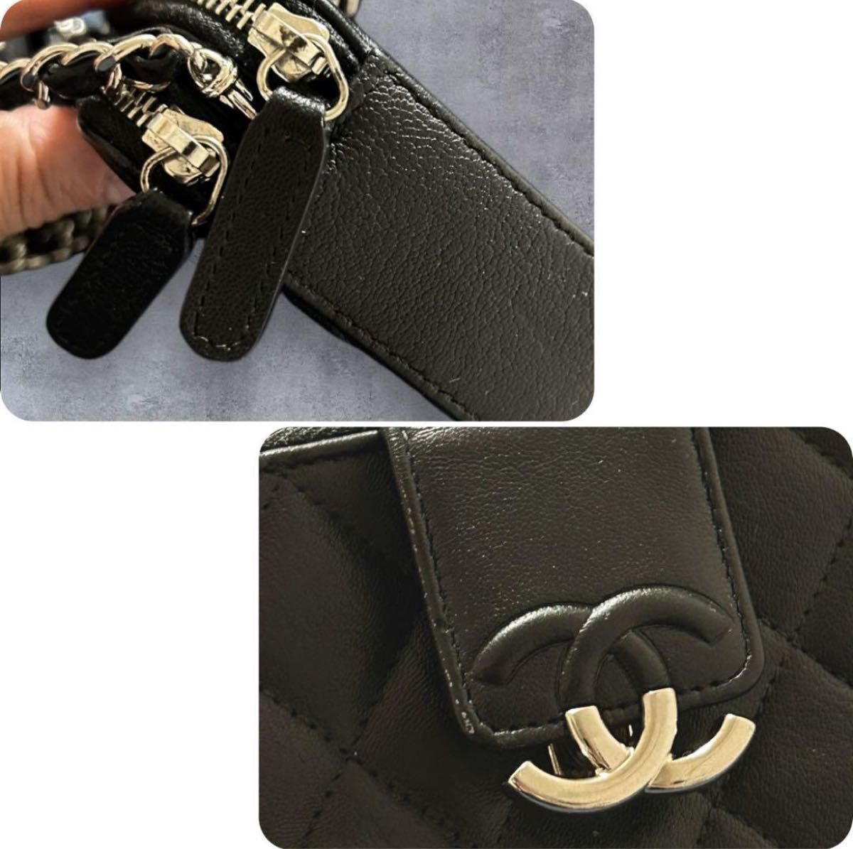 CHANEL】ハーフココチェーンウォレット 大人気 即完売品 CHANEL】ハーフココチェーンウォレット 大人気 即完売品