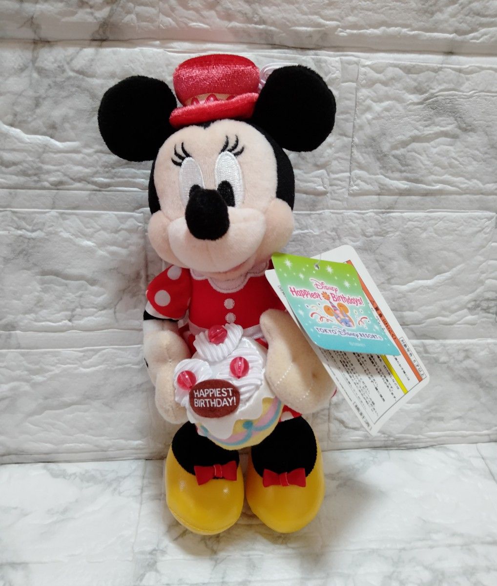 未使用難あり】ディズニー ミニー ぬいぐるみバッジ バースデー 未使用難あり】ディズニー ミニー ぬいぐるみバッジ バースデー