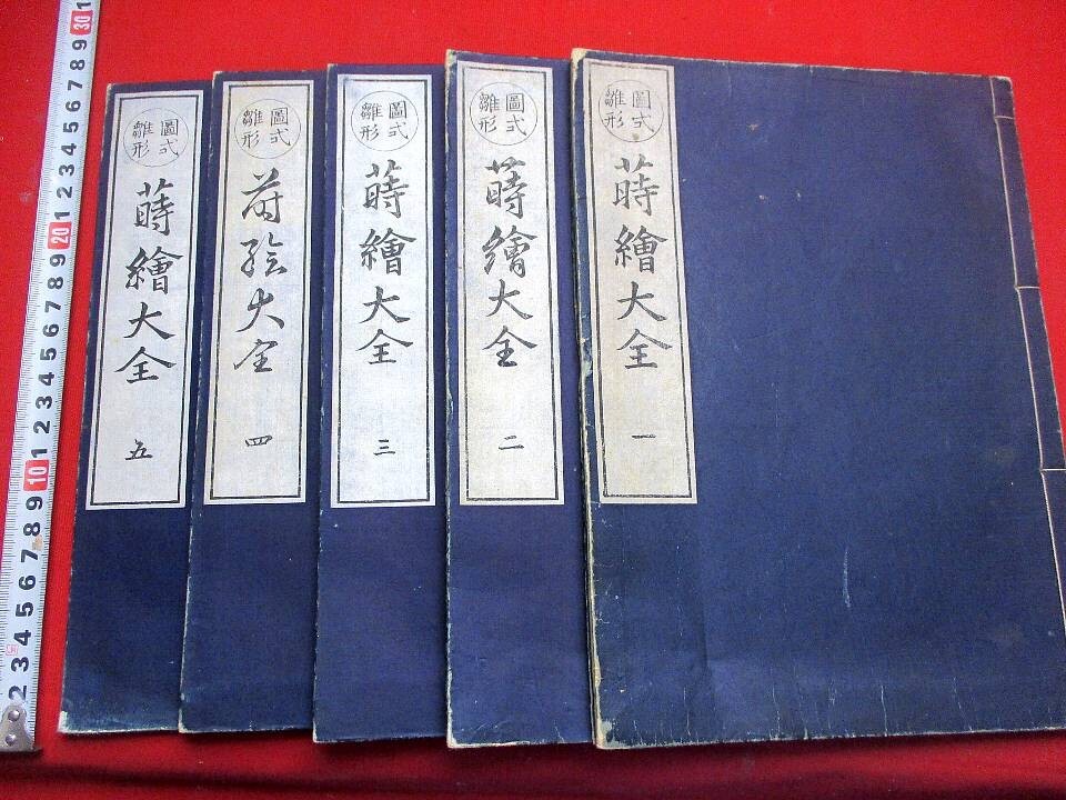 Yahoo!オークション - b315 蒔絵大全5冊揃 伝統工芸 雛形 デザイン 木...
