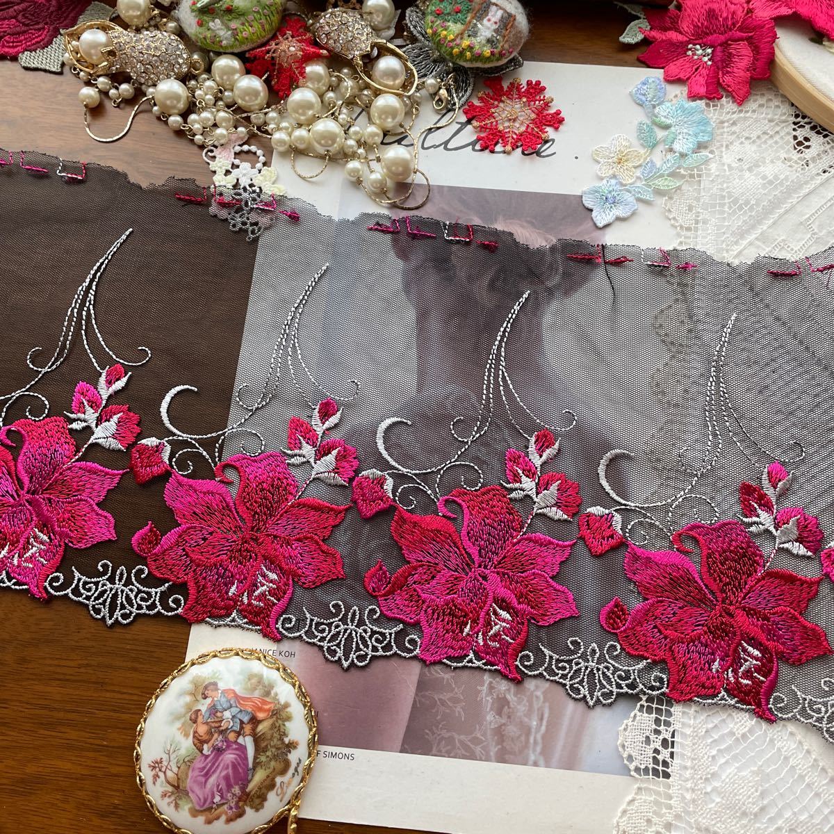 Yahoo!オークション - 1m チュールレース D1-5