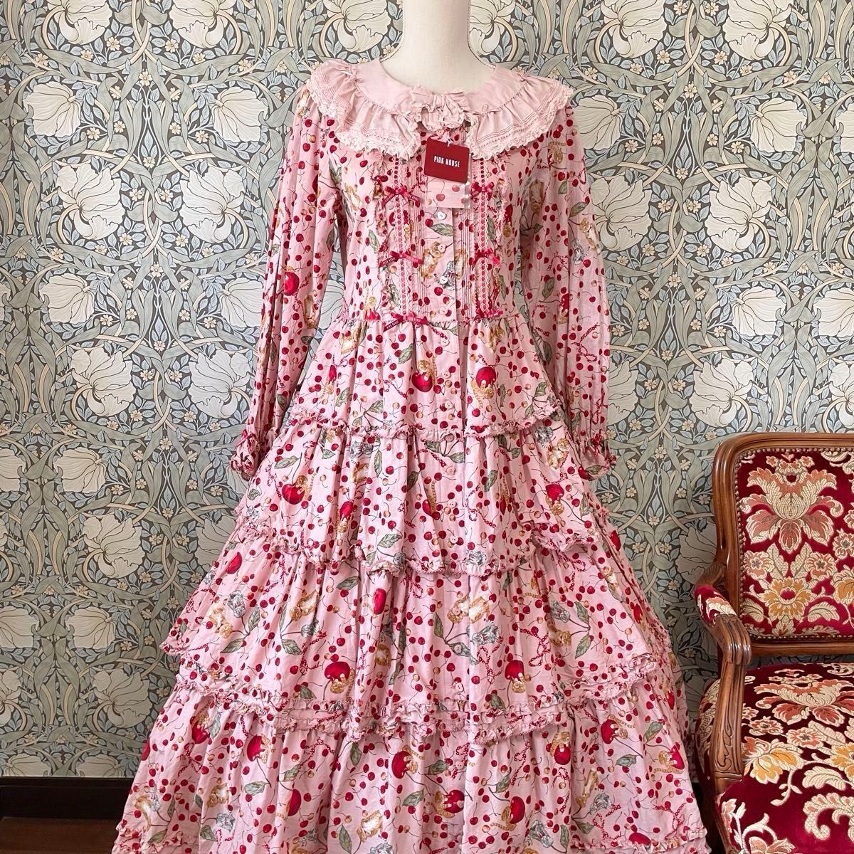 ピンクハウス PINK HOUSE ワンピース 青木美沙子 キャット ピンクハウス PINK HOUSE ワンピース 青木美沙子 キャット