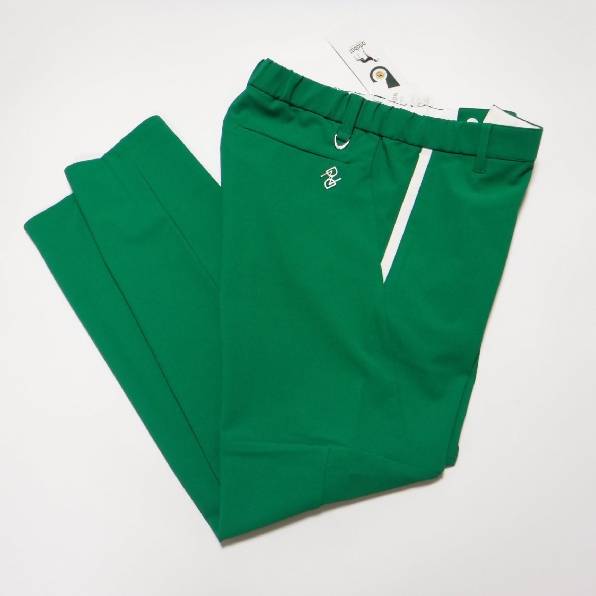 CC114 アダバット 新品 定価28600円 サイドロゴ 吸水速乾 ストレッチ ジャージーゴルフパンツ 50 LL W87~90cm ゴム入り adabat メンズ スポーツ別