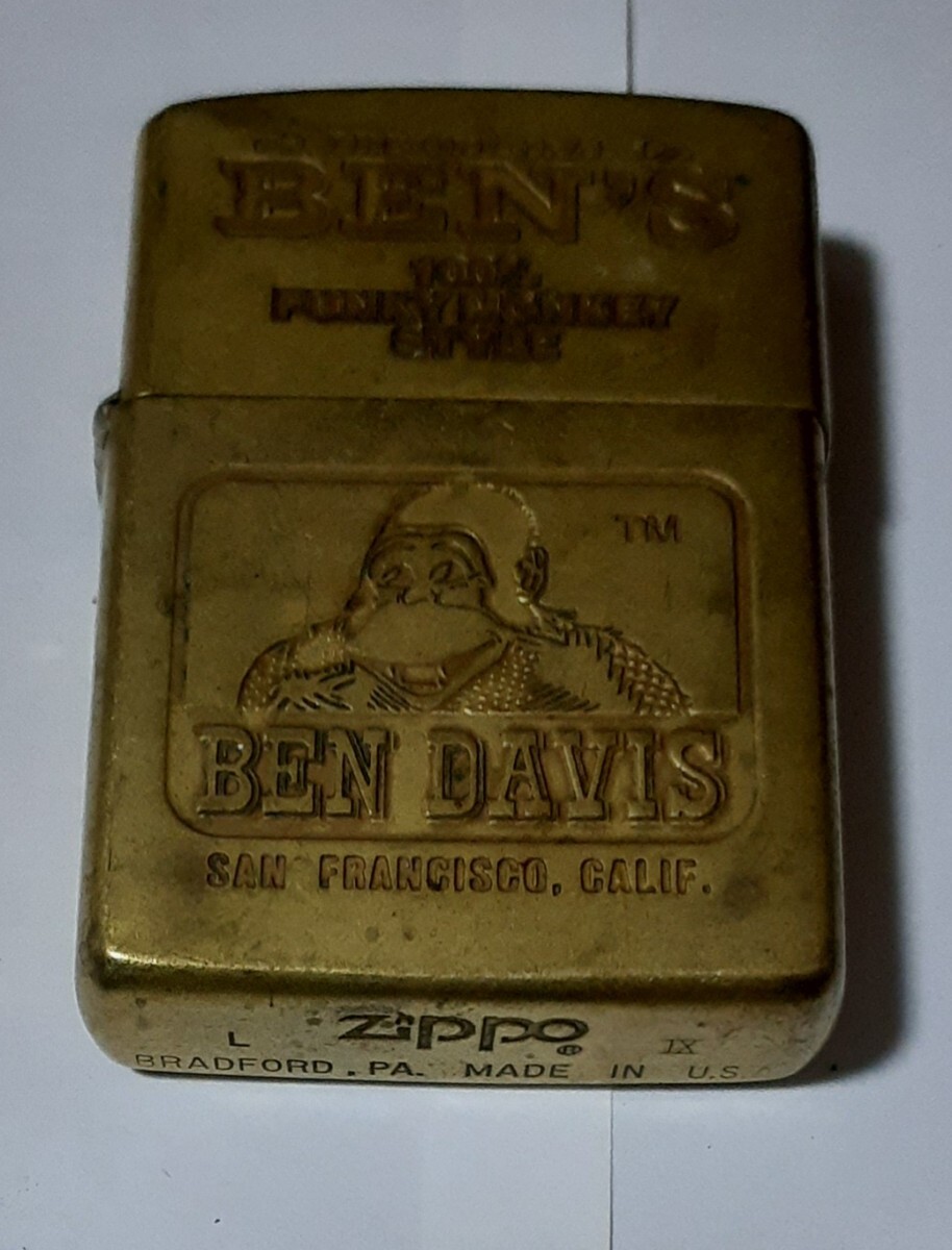 Zippo ジッポー 絶版 1993年製造 BEN DAVIS ベンデイビス No.0096(その他)｜売買されたオークション情報、yahooの商品情報をアーカイブ公開 - オークファン ...