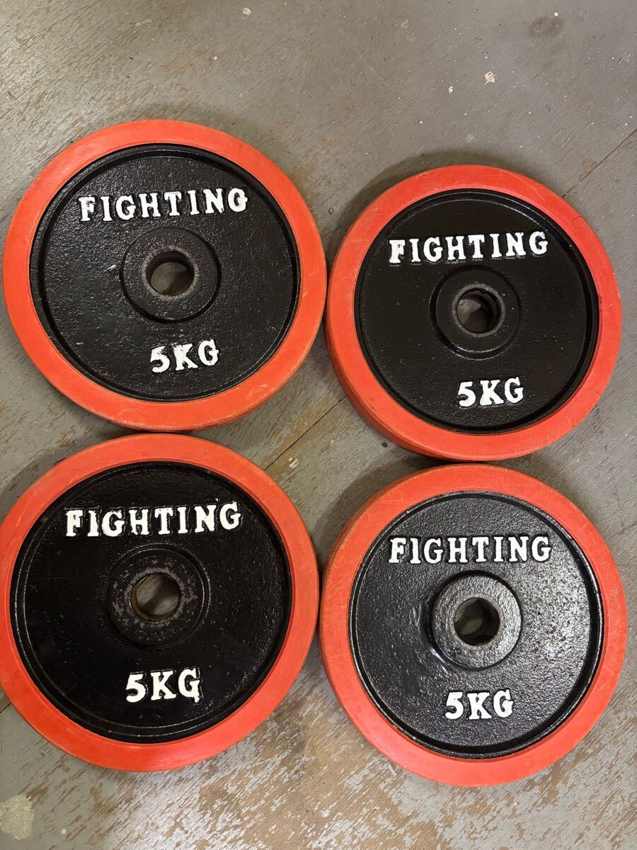 FIGHTING ROAD ファイティングロード プレート ダンベル 5kg×4 計20㎏(バーベル、ダンベル)｜売買されたオークション情報、yahooの商品情報をアーカイブ公開 ...