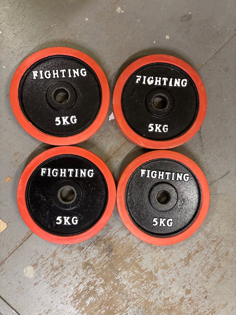 FIGHTING ROAD ファイティングロード プレート ダンベル 5kg×4 計20㎏(バーベル、ダンベル)｜売買されたオークション情報、yahooの商品情報をアーカイブ公開 ...