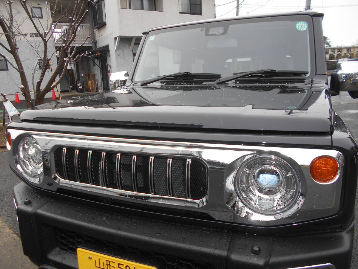 Yahoo!オークション - ジムニーJ64用クロームメッキフロントグリル