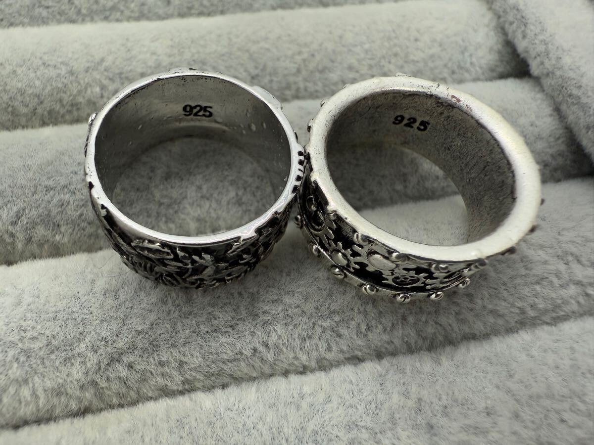 Yahoo!オークション - D63 リング 指輪 シルバー系 925刻印含む 未鑑定...