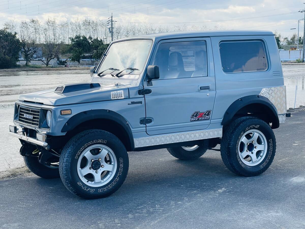 Yahoo!オークション - スズキ ジムニーJA11スモークグレー/走行距離17...