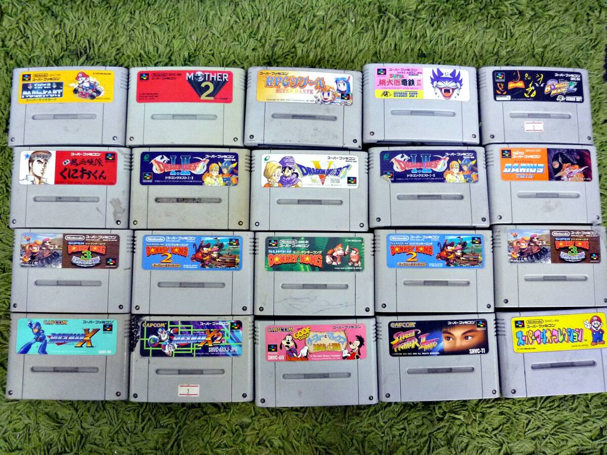 Yahoo!オークション - SFCソフト115本まとめ スーパーファミコン/ロッ...
