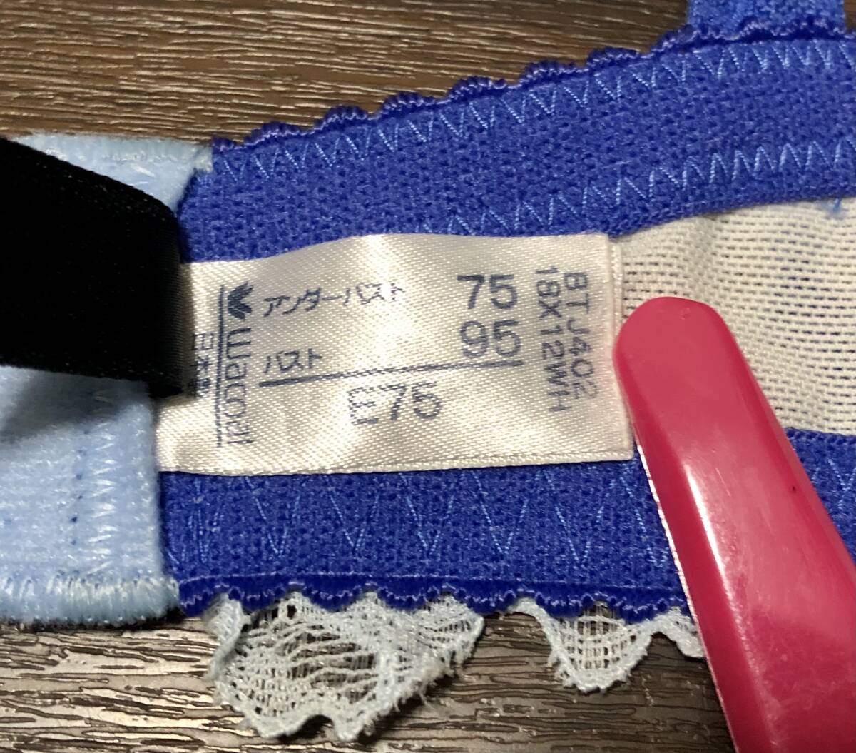 Yahoo!オークション - 名さん ワコール サルート ワイヤーブラ E75