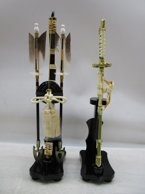 Yahoo!オークション - 手0156 御弓太刀飾 13号 古代 弓刀 端午の節句 ...