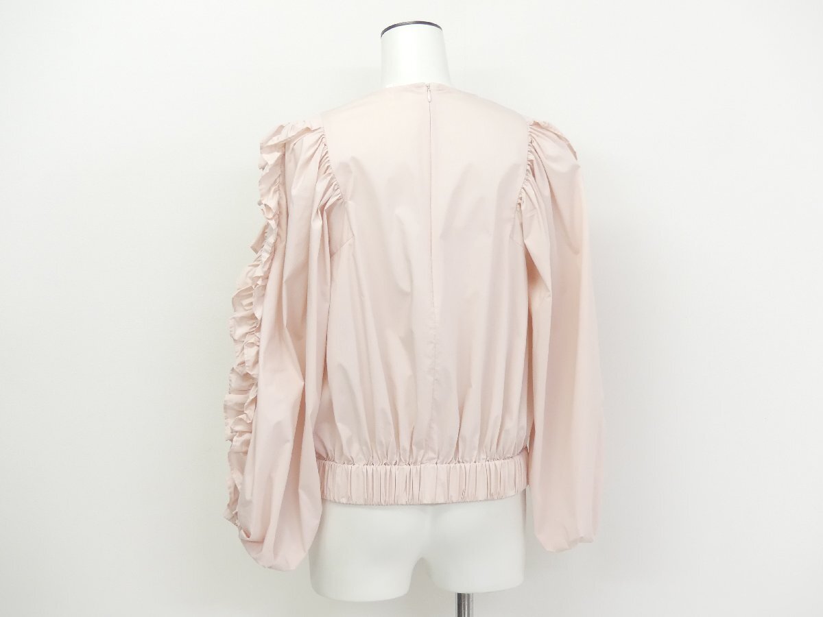 Yahoo!オークション - yori ヨリ フリルスリーブブラウス 36 ピンク コ...