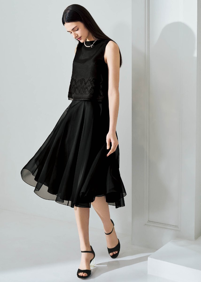 Yahoo!オークション - FOXEY スカート クラウド 42 ブラック ポリエス...