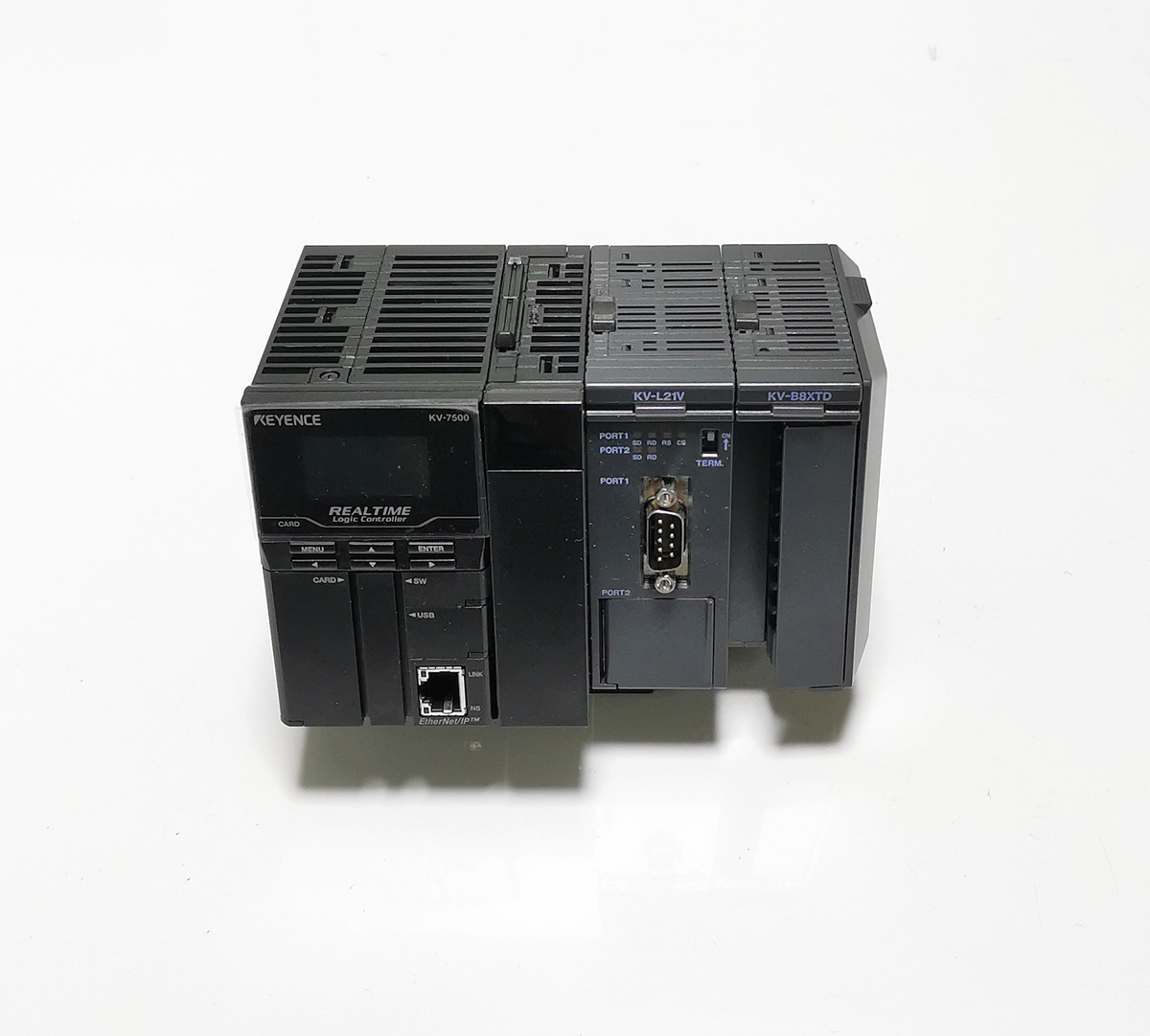 Yahoo!オークション - KEYENCE PLC4点 KV-7500 KV-7000C KV-L21V KV-B8...