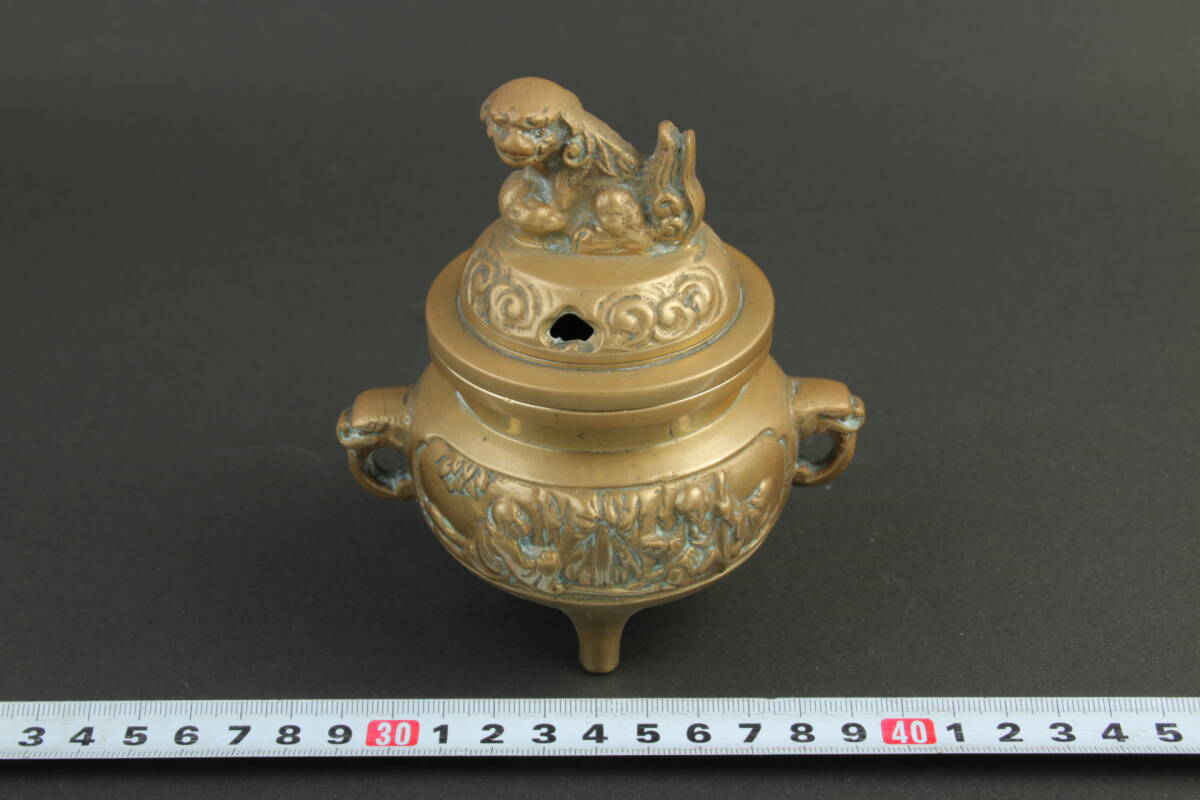 Yahoo!オークション - 6759 玉香炉 狛犬 浄土真宗 金属工芸 仏具 仏教 ...