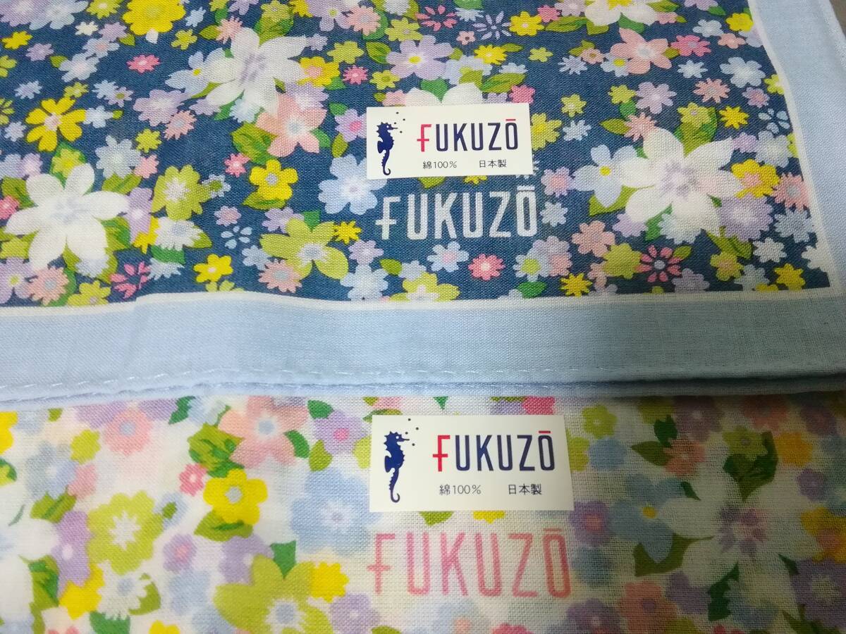 Yahoo!オークション - 『FUKUZO』横浜元町フクゾー・《花柄綿ハンカチ...
