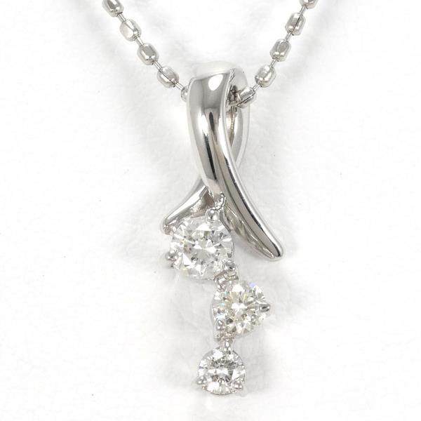 Yahoo!オークション - 4℃ PT850 ネックレス ダイヤ 総重量約2.7g 約41c...