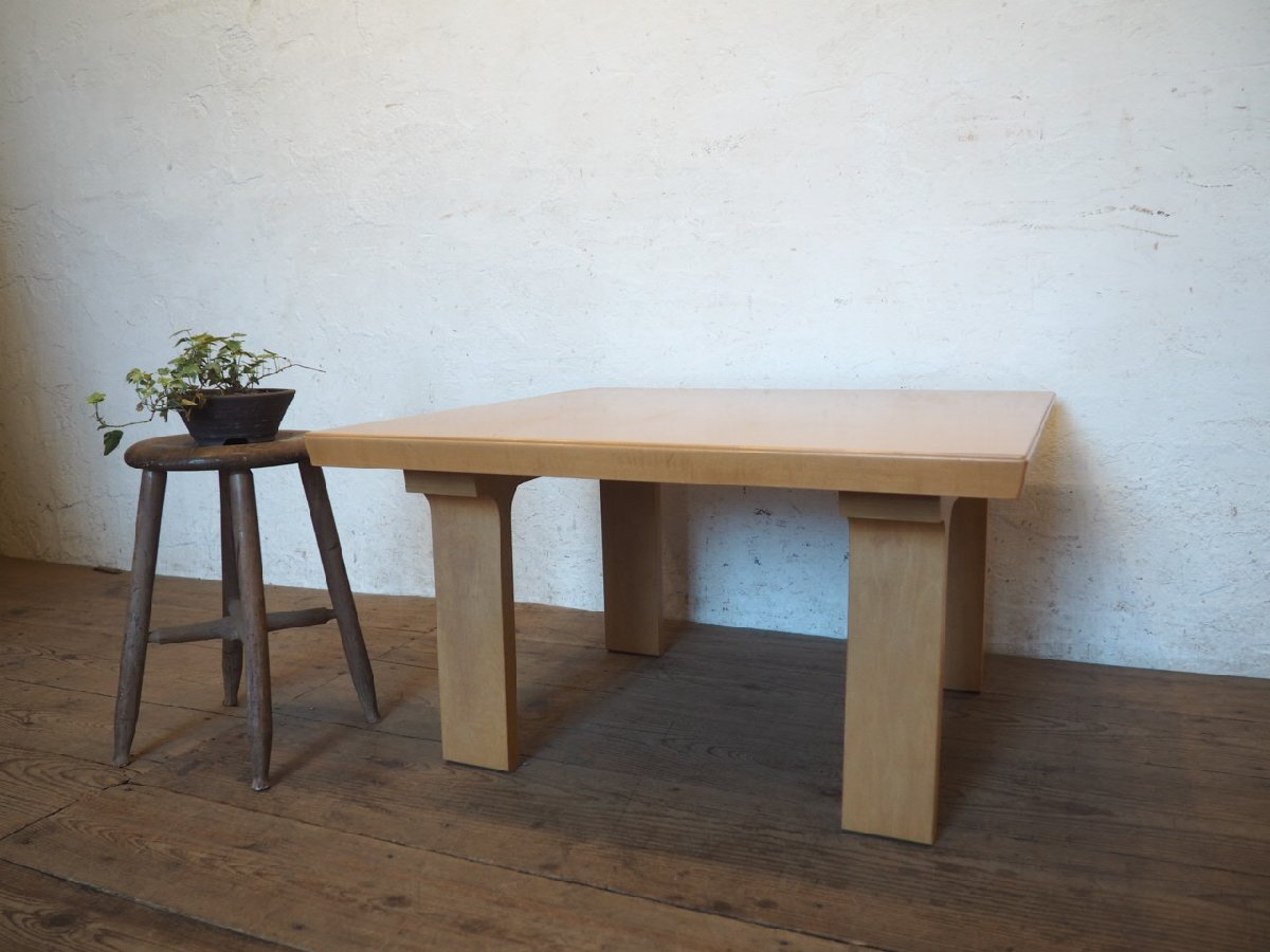 Yahoo!オークション - タG0052 ⑫天板W80cm×D80cm 天童木工のレトロなセ...