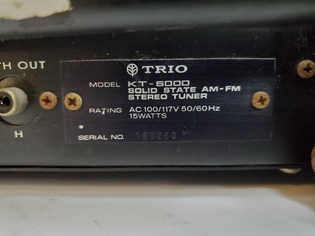 Yahoo!オークション - TRIO KT-5000 トリオ AM-FM ステレオチューナー ...