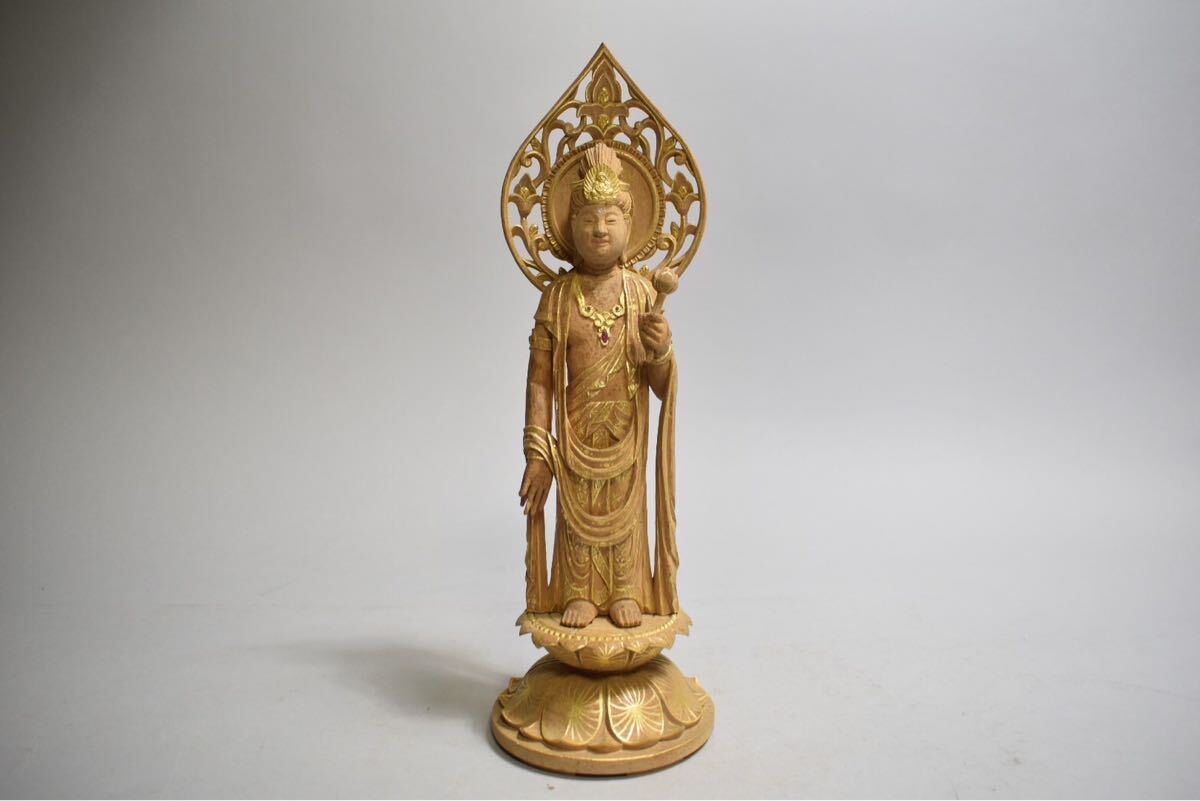 Yahoo!オークション - 【英】A1434 時代 木彫細密彫佛像 仏教美術 仏像...