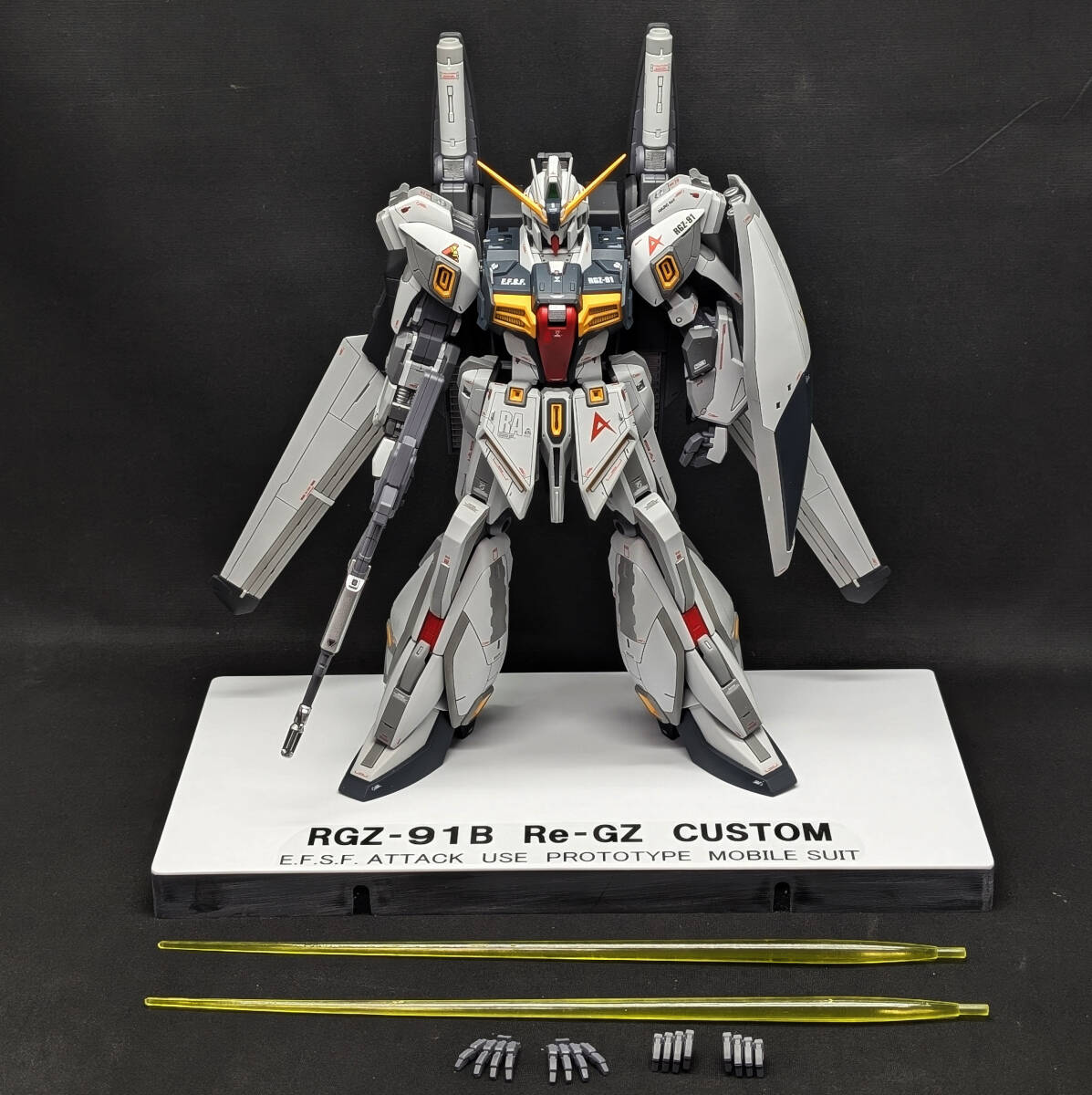 日本代購代標第一品牌【樂淘letao】－MG リ・ガズィカスタム 改修 塗装済み完成品 ガンダム ガンプラ