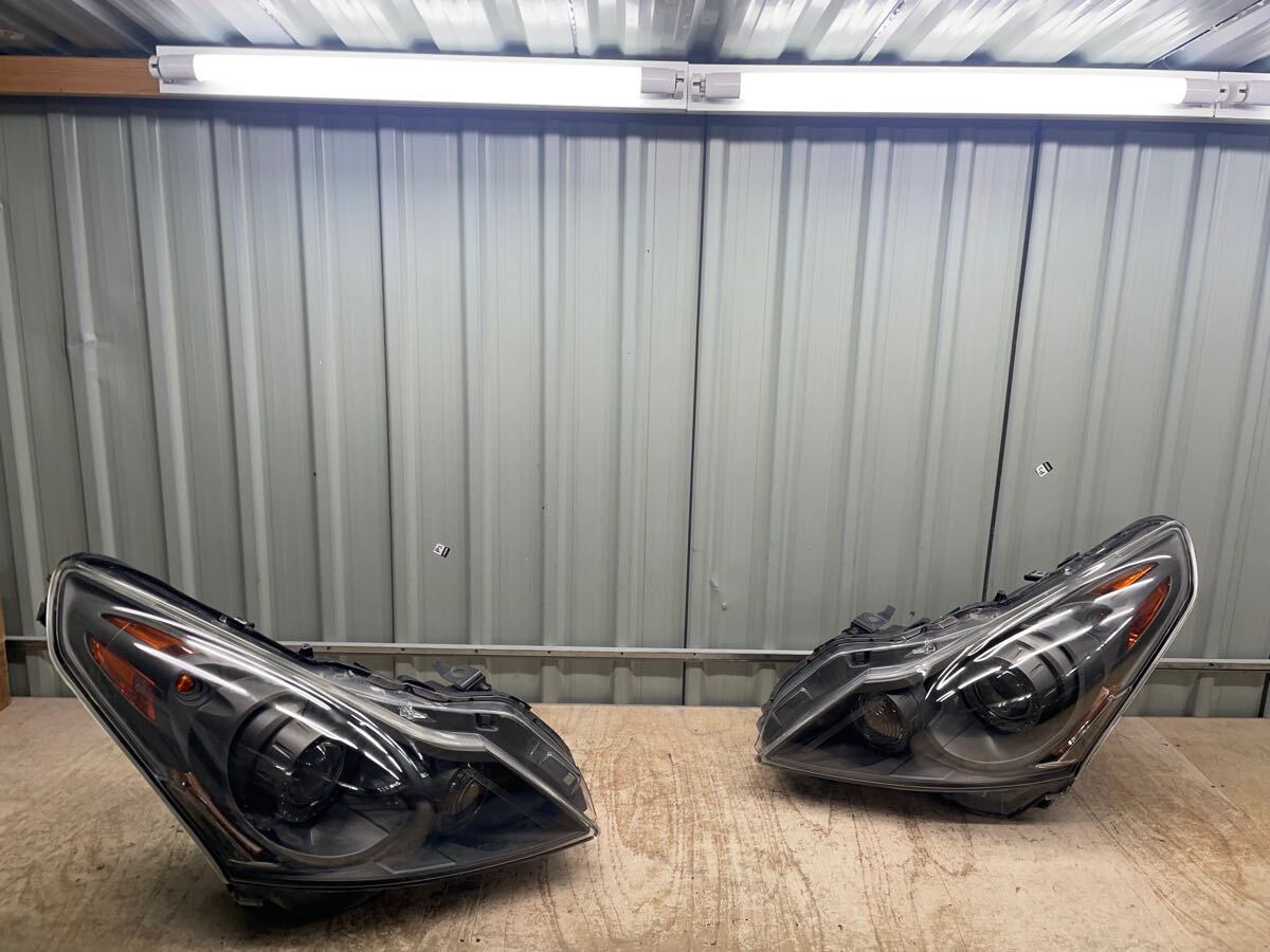 6-1223-1 レンズ コーティング 済み V36スカイライン 後期 純正 HID ヘッドライト 加工 US 仕様 インナー ガンメタ セダン 北米 USDM(ヘッドライト)｜売買された ...