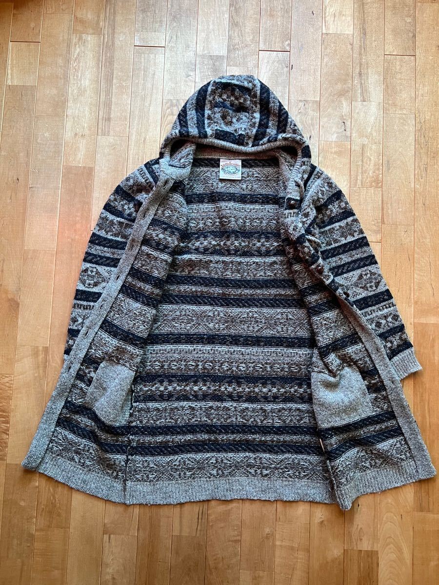 Jamieson's ジャミーソンズ ウールフードロングカーディガン Jamieson's ジャミーソンズ ウールフードロングカーディガン