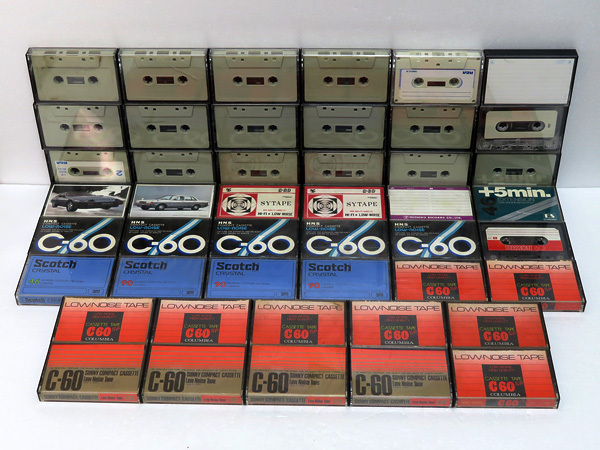 現状品 COLUMBIA SUNNY HNS Snotch RCA など：古いカセットテープ いろいろ 46本セット：C60 など まとめ(記録媒体)｜売買されたオークション情報、yahooの ...