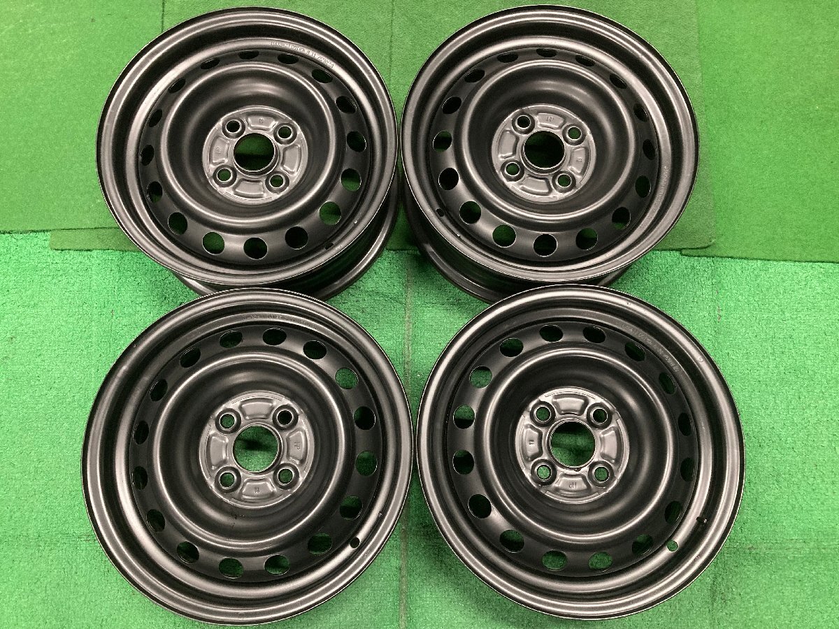 7180 トヨタ ポルテ シエンタ ヴィッツ アクア カローラ bB 等 14インチ 5.5JJ +35 4H 100 スチールホイール 4本 HP(純正品)｜売買されたオークション情報 ...
