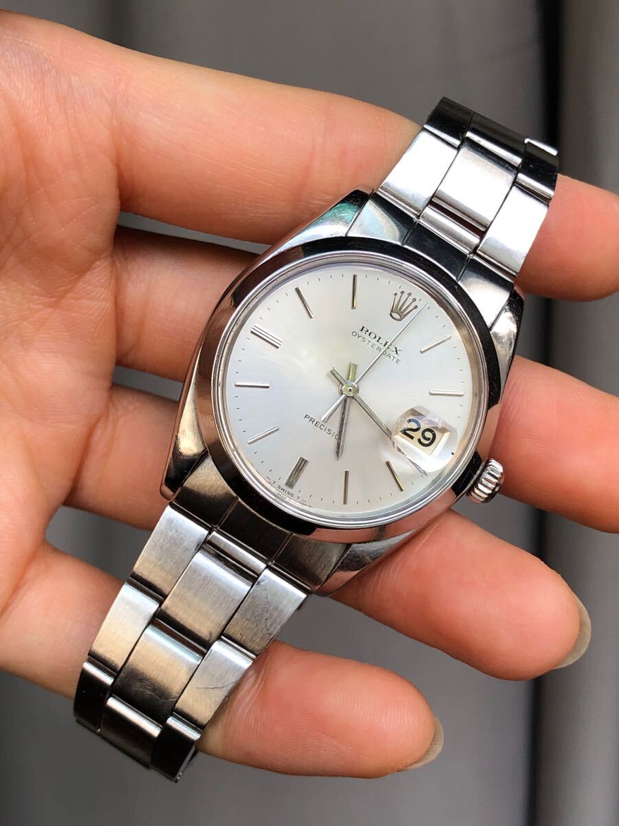 Rolex品番6694 ロレックスオイスターデイトプレシジョン 手巻き(本体)｜売買されたオークション情報、yahooの商品情報をアーカイブ公開 - オークファン（aucfan.com）