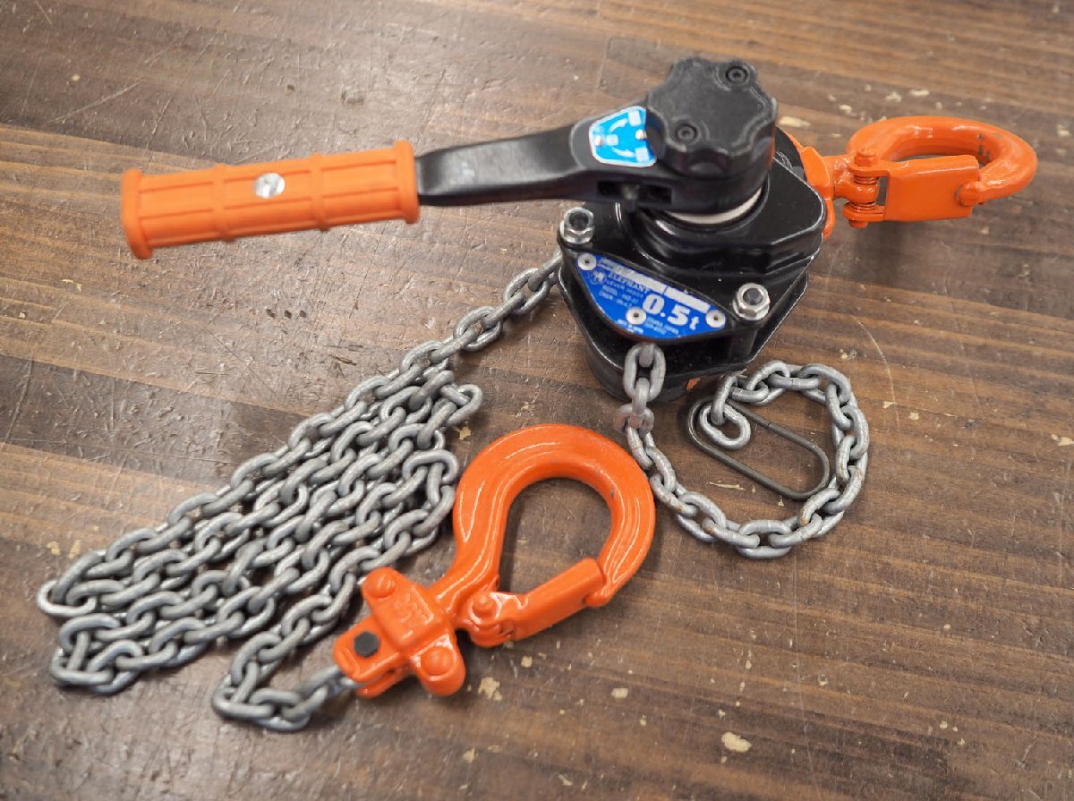 Yahoo!オークション - 1 ELEPHANT 象印 YAD-50 レバーホイスト YAD-50 ...