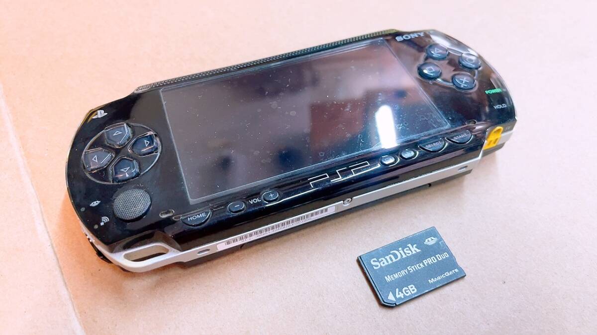 Yahoo!オークション - PSP 本体 PSP-1000+メモリーカード4GB+バッテリ...