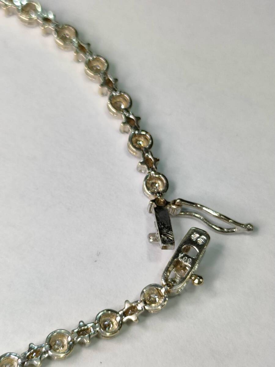 Yahoo!オークション - a1167 K18wg ブレスレット ダイヤモンド1.00ct ...