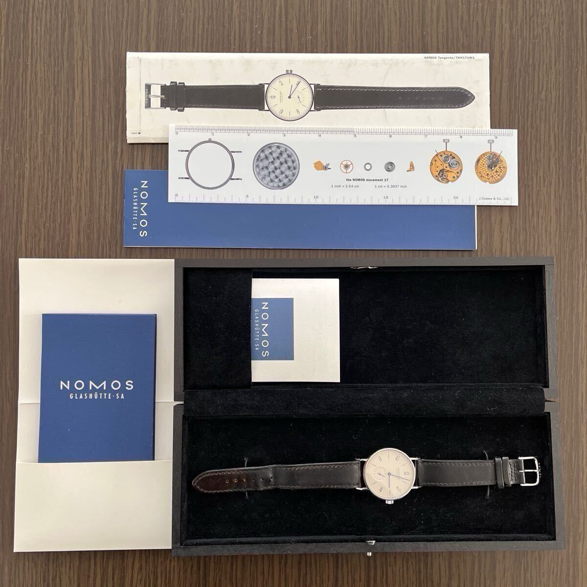 Yahoo!オークション - 【美品】NOMOS タンジェント グラスヒュッテエデ...