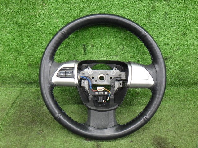 # H23年 ライフ JC1 JC2 DIVA 純正 ステアリング ハンドル 78501-SZH-N61ZA オプション レザーカバー付 青ステッチ 革 ディーバ 06017532 ...
