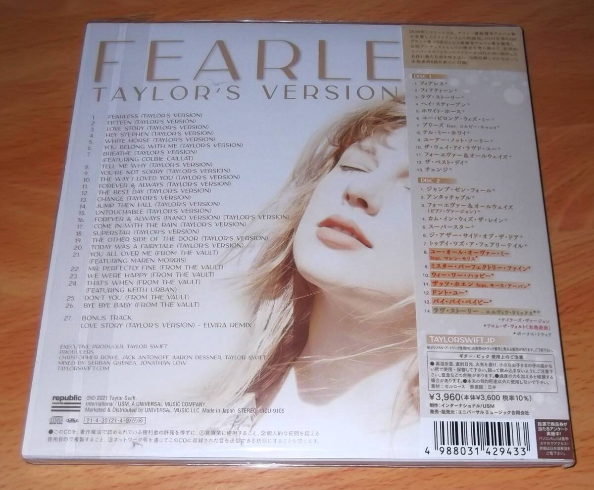 Yahoo!オークション - 【未開封2CD】TAYLOR SWIFT / Fearless～デラッ...
