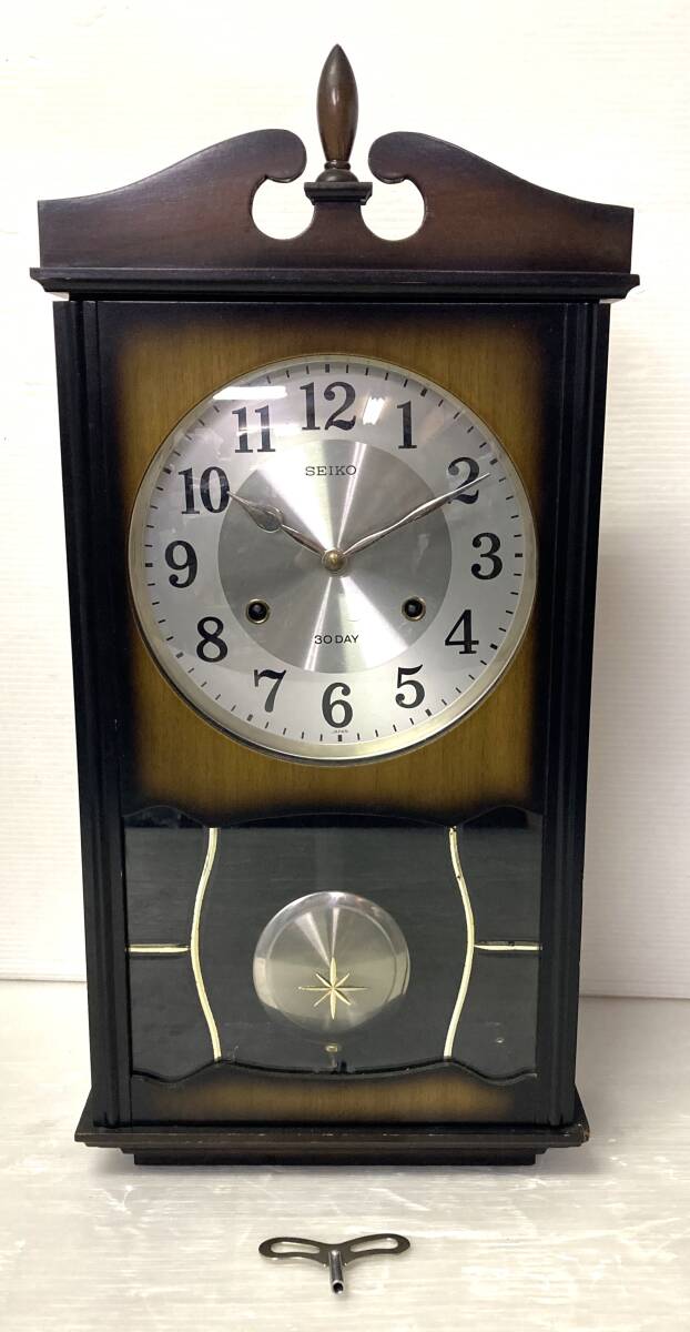 Yahoo!オークション - SEIKO セイコー 掛時計 4P 407 AESA ゼンマイ時...