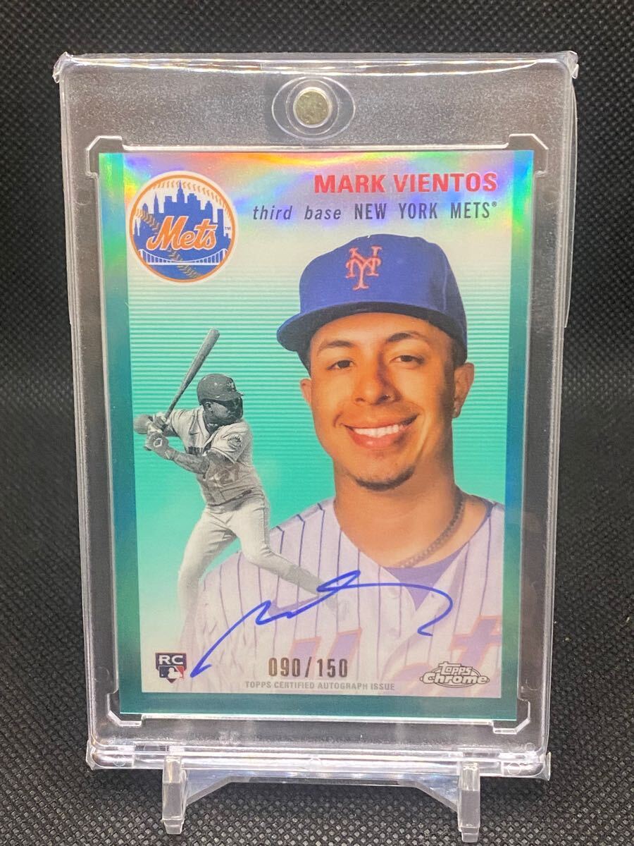 Yahoo!オークション - MARK VIENTOS 2023 topps chrome PLATINUM mets ...