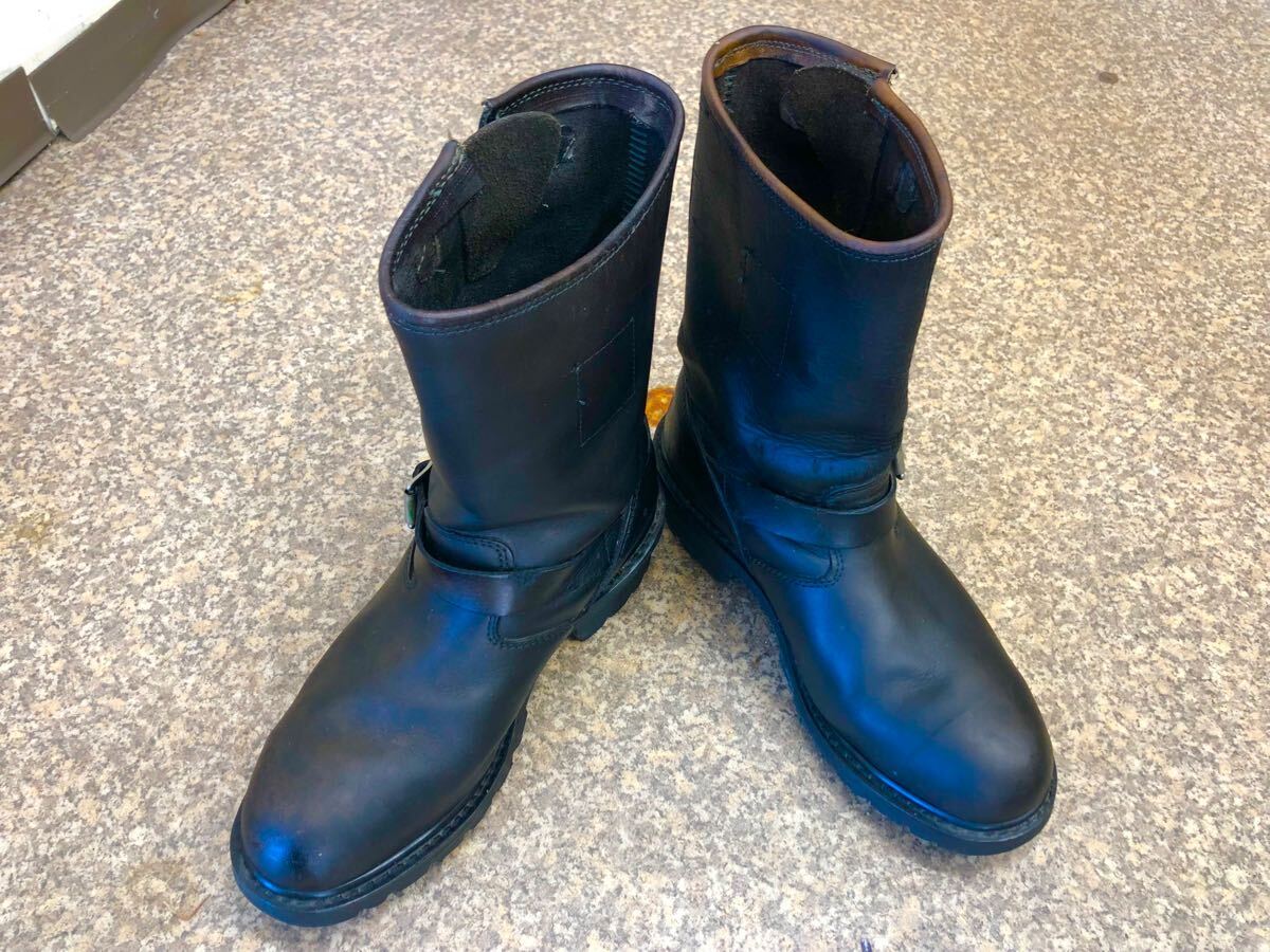 Yahoo!オークション - HAWKINS ホーキンス エンジニアブーツ 25cm〜26c...