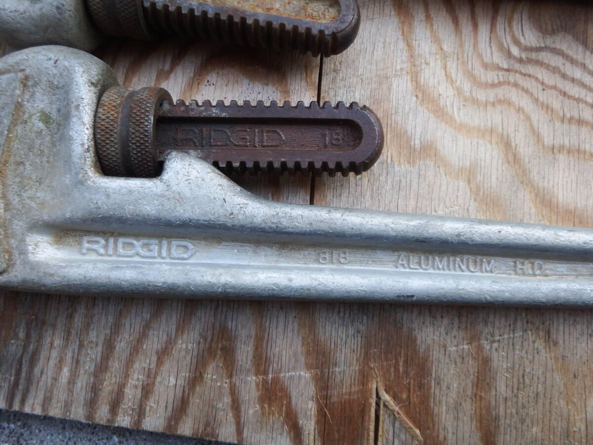 Yahoo!オークション - USA製 RIDGID アルミ製パイプレンチ 18